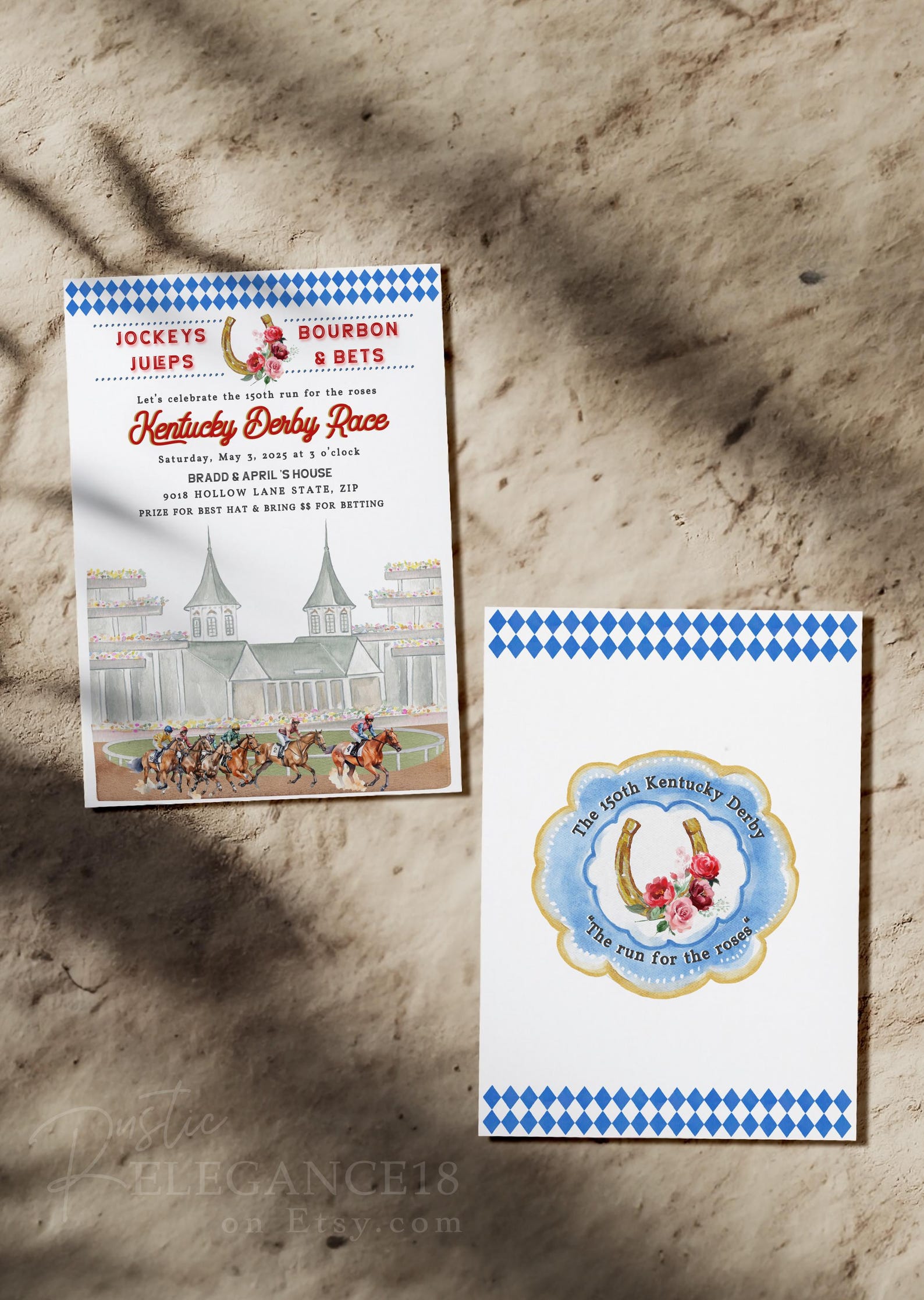 Kentucky Derby Menu • Racing for the Roses Menu • Instant Download ...