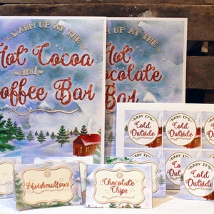 Hot Chocolate Bar Printable Kit --hot Cocoa Party-- INSTANT Download ...