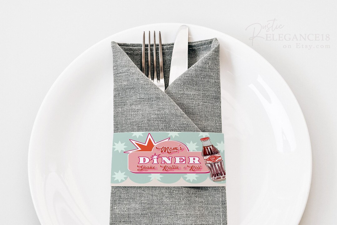 She's Ready to Pop Napkin Ring Template, Napkin Rings Personalized ...