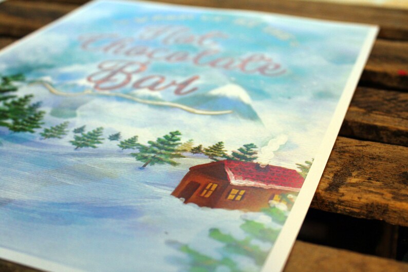TWO Hot Chocolate Bar Sign 8 X 10 Printable Art - Etsy