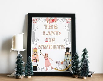 Nutcracker Welcome to the Land of Sweets Sign Nutcracker - Etsy