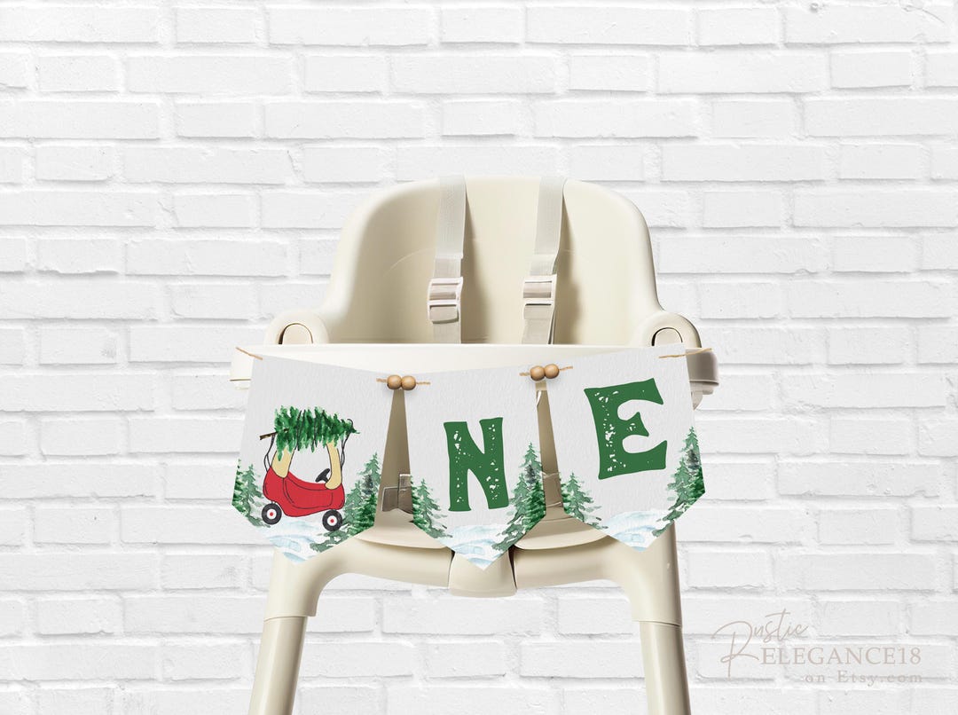 It’s the Most Onederful Time of the Year One High Chair Banner Birthday ...