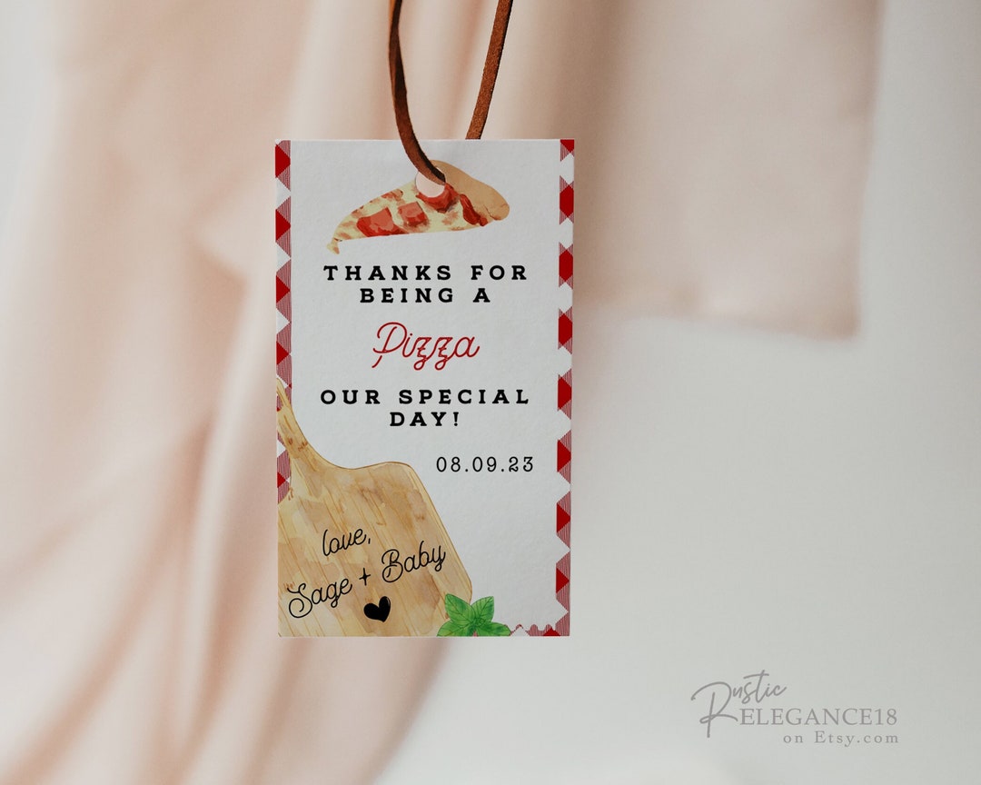 Pizza Thank You Tag Template • Pizza Receipt Tag Instant Download ...