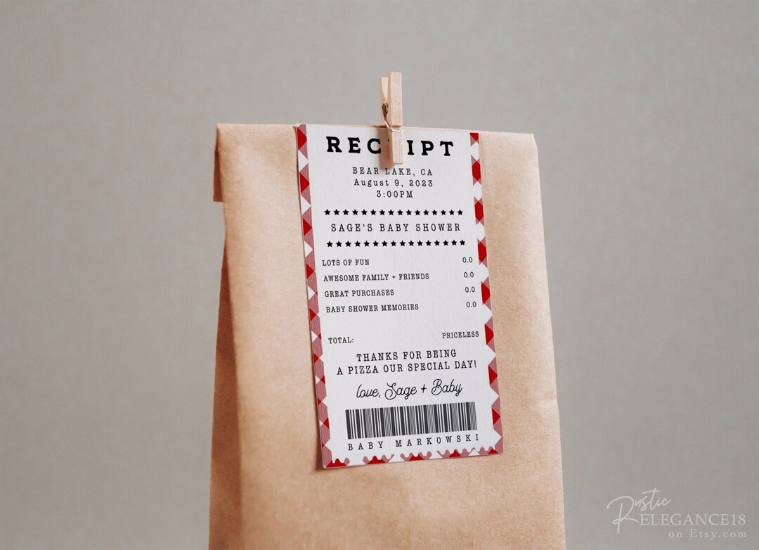 Pizza Thank You Tag Template • Pizza Receipt Tag Instant Download ...