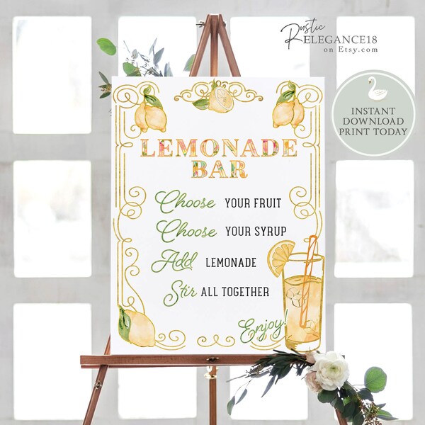 Lemonade Sign - Etsy