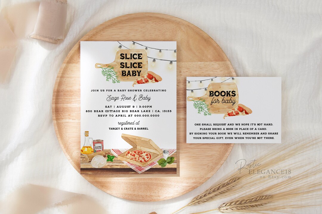 Slice Slice Baby Bundle • Pizza Party Baby Shower • Pizza Baby Shower ...