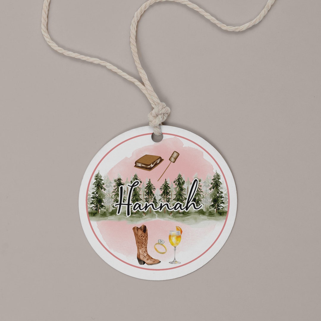 Bachelorette Party Name Tag • Template Thank You Tag Template ...