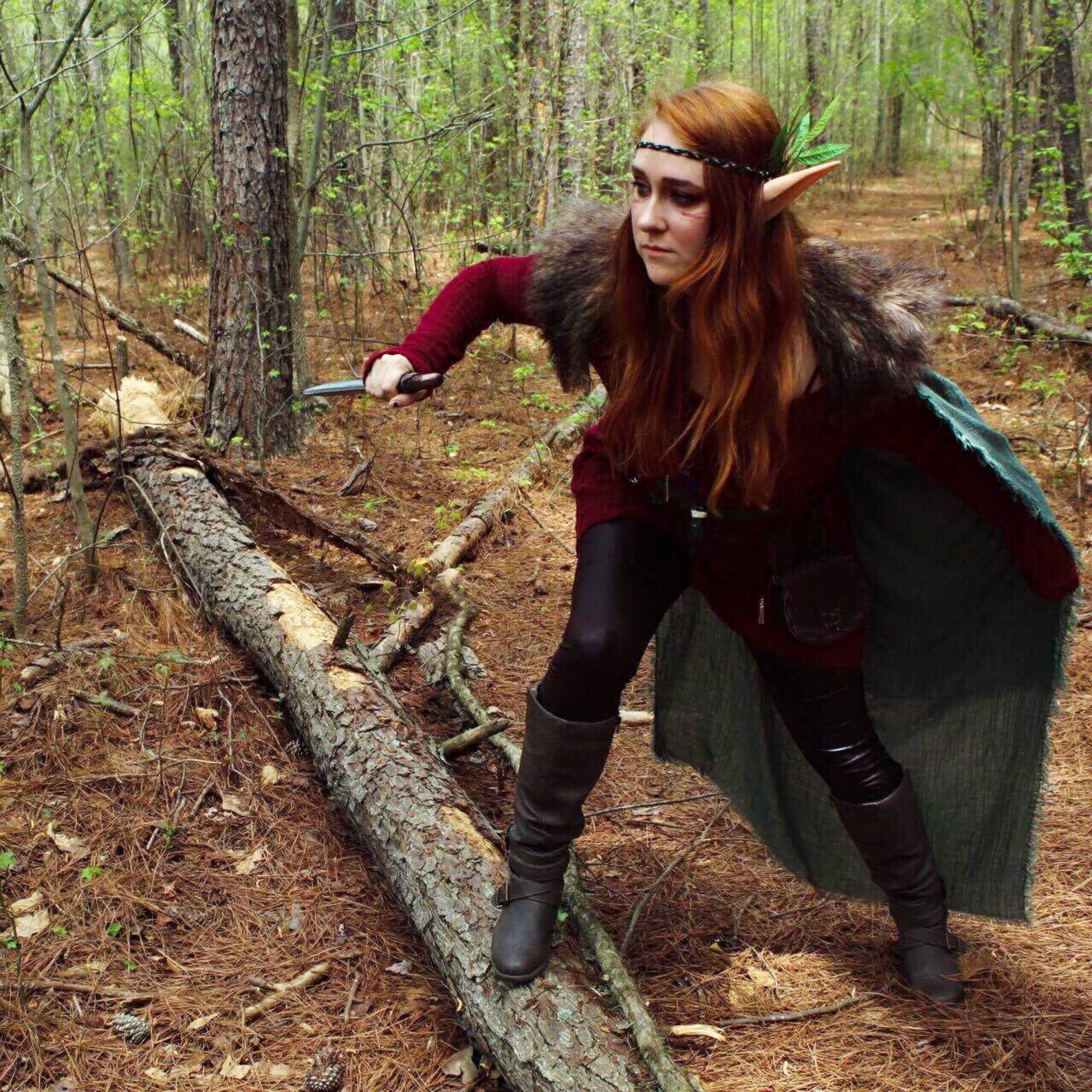 Faux Fur Capelet: Aloy Cosplay LARP Renaissance Festival | Etsy