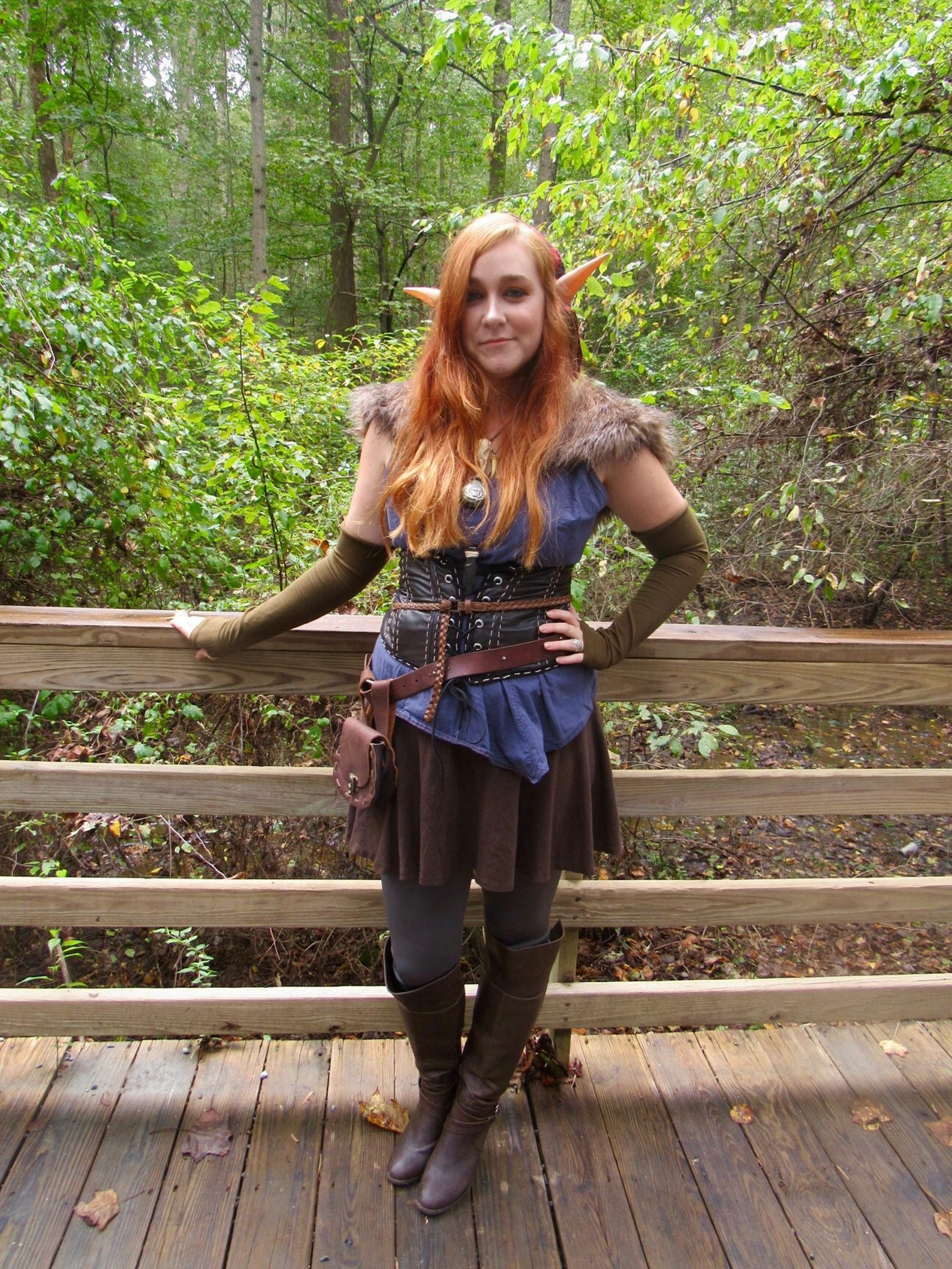 Faux Fur Capelet: Aloy Cosplay LARP Renaissance Festival | Etsy