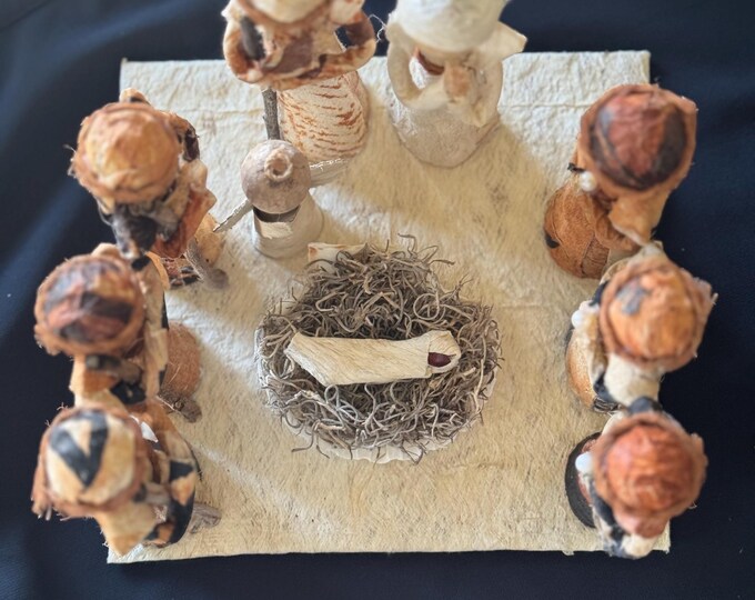 Full Scene Polynesian Nativity Set, Tonga Nativity, Christmas, Mary ...