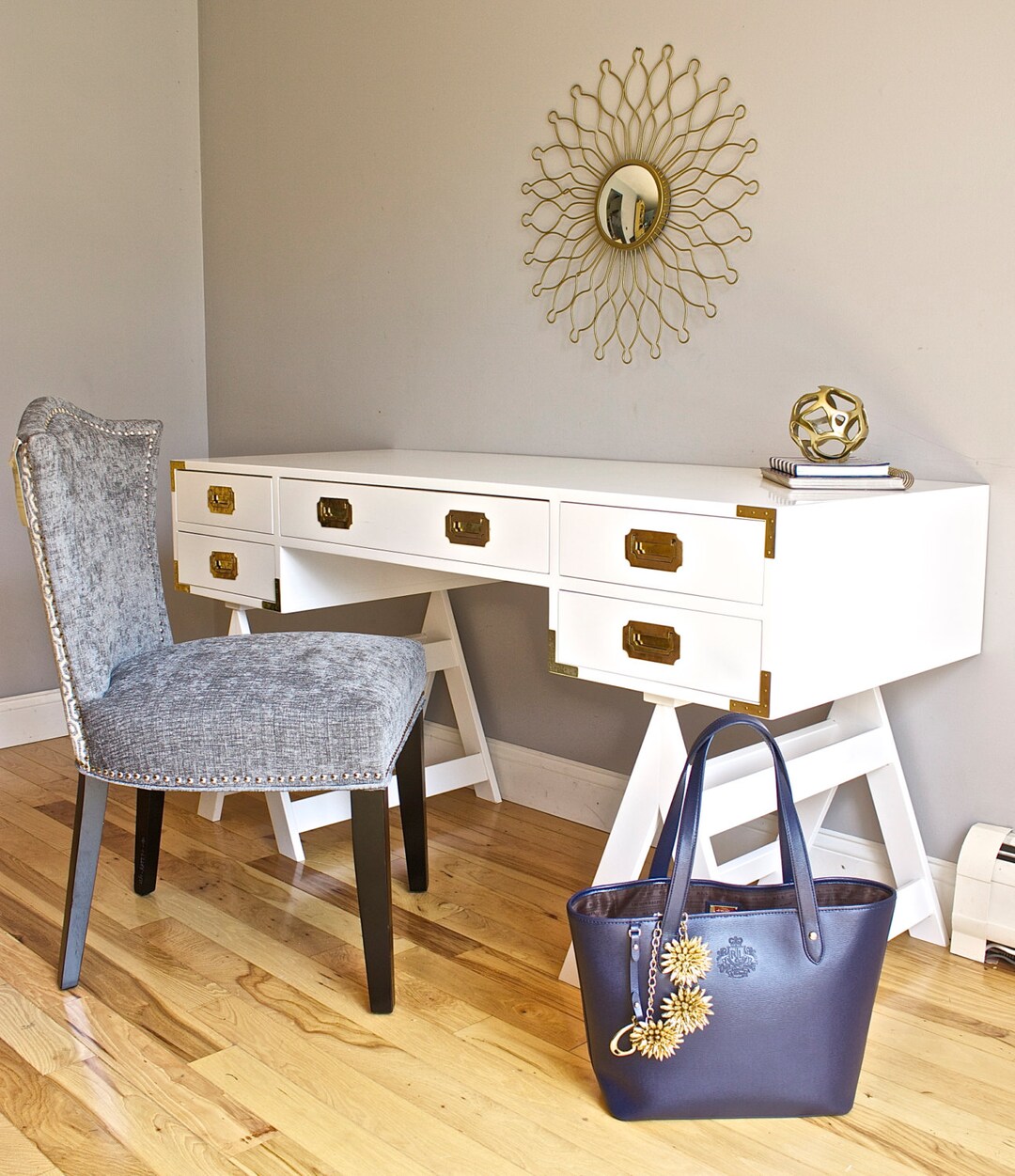 SOLD -custom Campaign Desk - Built to Order - Etsy
