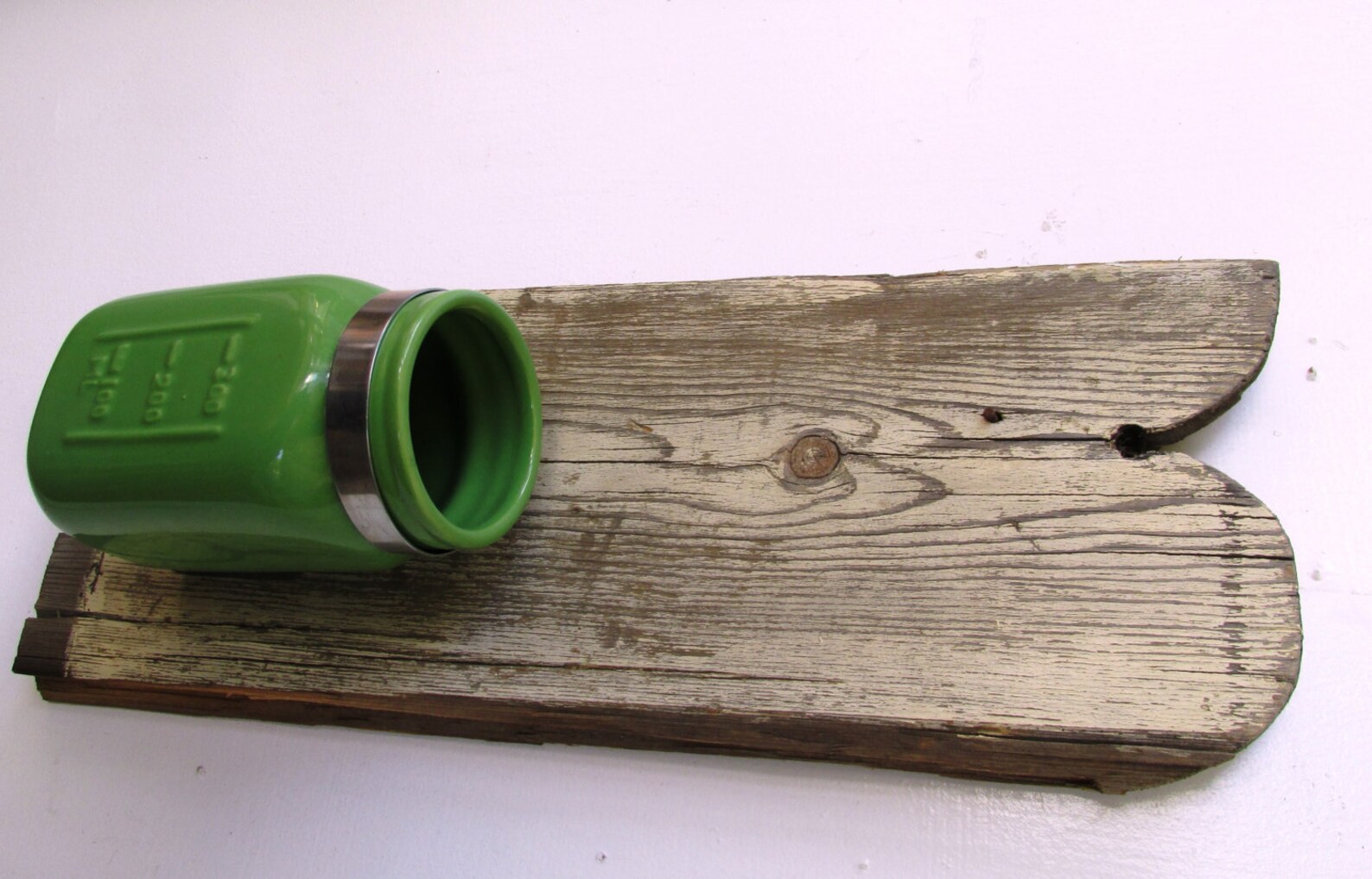 Green Reclaimed Wood Vase, Rustic Home Decor, Beach Home Decor. - Etsy ...
