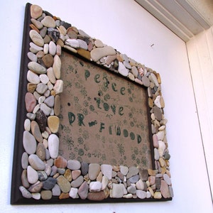 Beach Rock Frame 8x10 Rustic Beach Frame Coastal Home Decor | Etsy