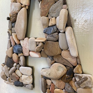 Beach Rock Letters--coastal Home Decor, Rustic Letters. Custom Made ...