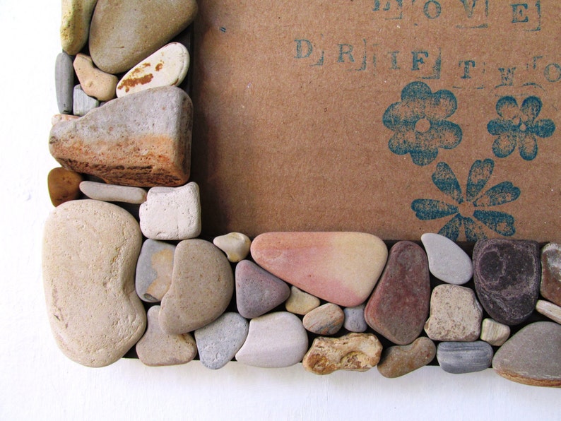 Beach Rock Frame 4 x 6 Rustic Beach Frame Coastal Home | Etsy