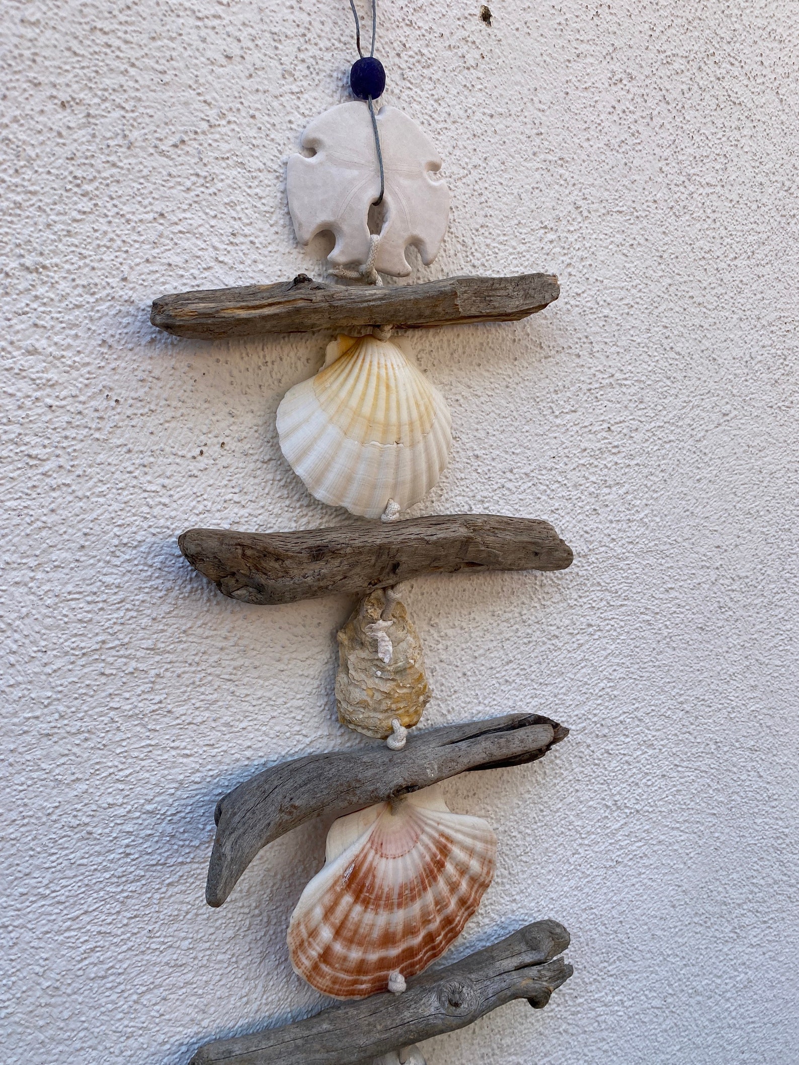 Driftwood, Shell, Rope Windchime, Beach Mobile, Beach Home Decor (made ...