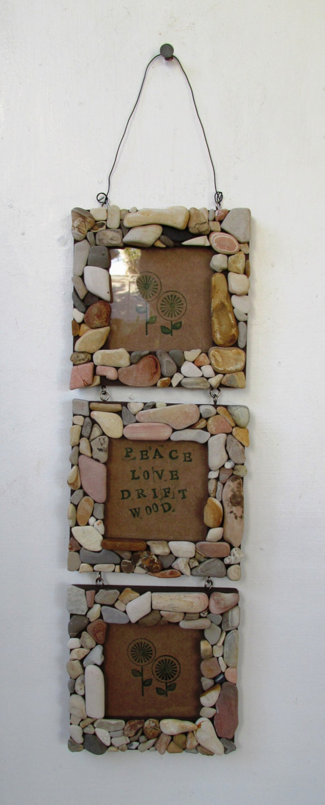 Three Tiered Rock 3x3 Frames Rustic Home Decor Beach Home - Etsy Canada