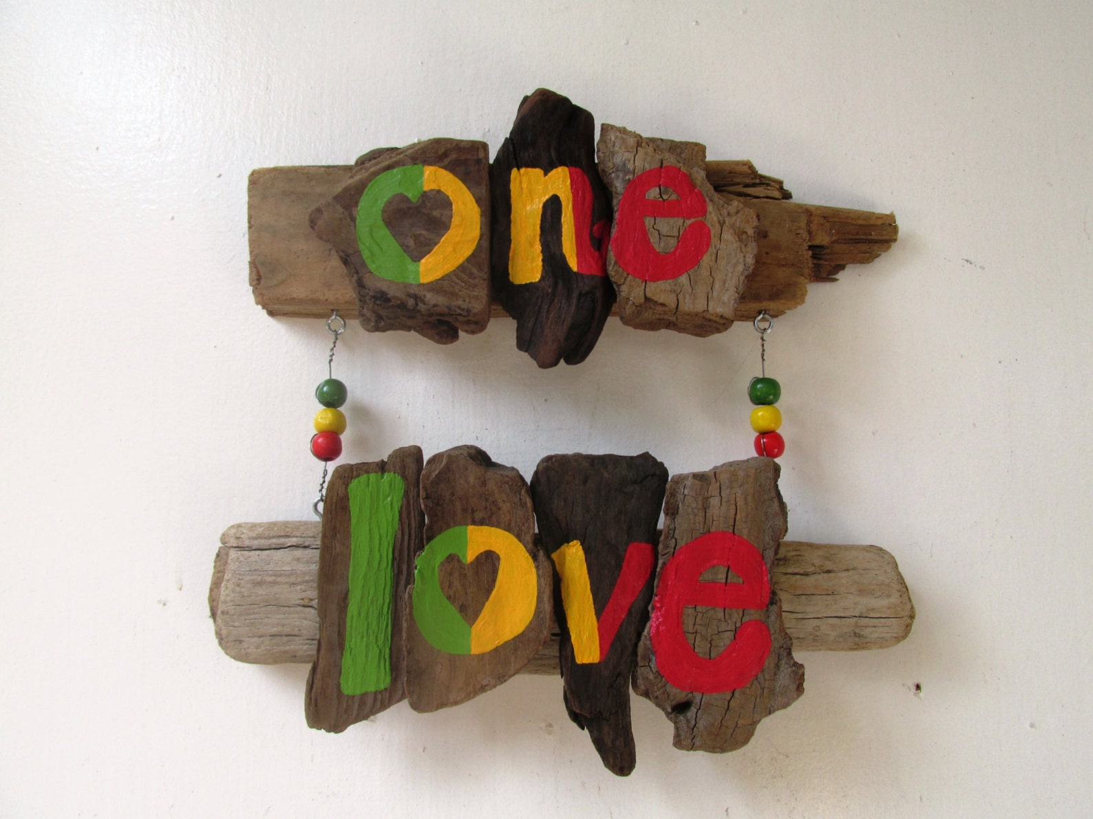 One Love Driftwood Art Hanging Love Sign. Island Sign. - Etsy