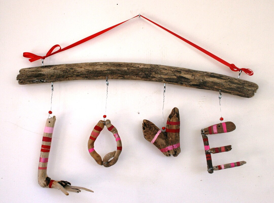 Hanging LOVE Driftwood Sign (made to Order) - Etsy