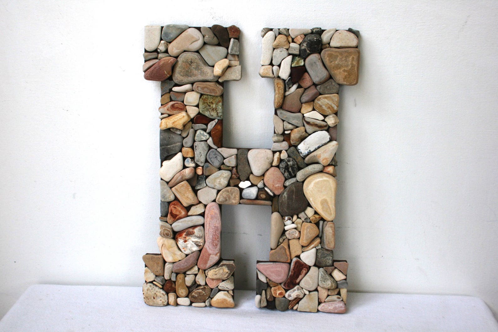 Beach Rock Letterscoastal Home Decor Rustic Letters. Custom - Etsy