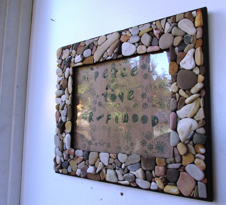Beach Rock Frame 8x10 Rustic Beach Frame Coastal Home Decor | Etsy
