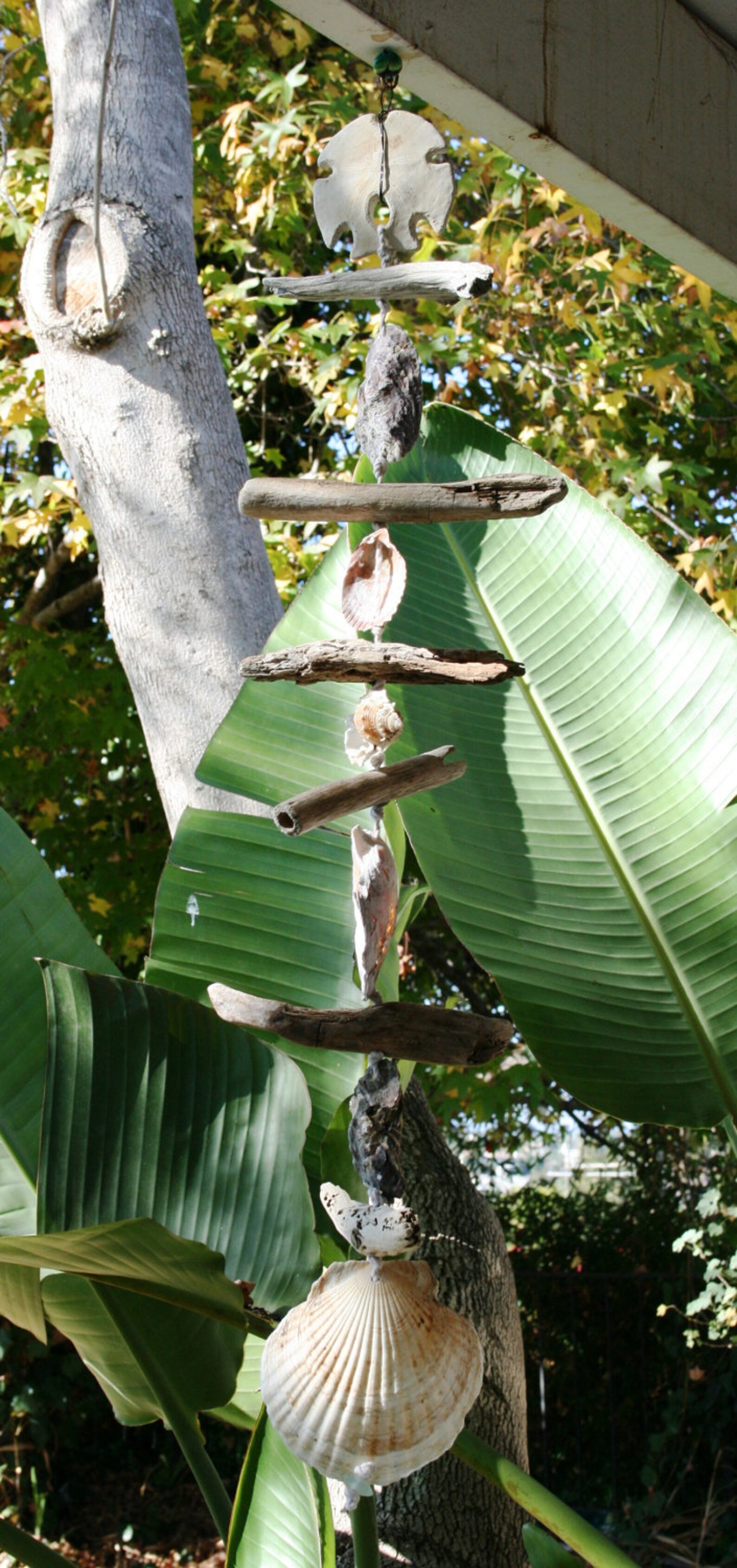 Driftwood Shell Rope Windchime Beach Mobile Beach Home | Etsy