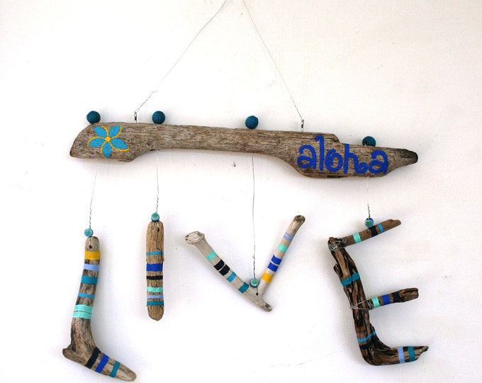 LIVE Aloha Hanging Driftwood Sign made to Order - Etsy