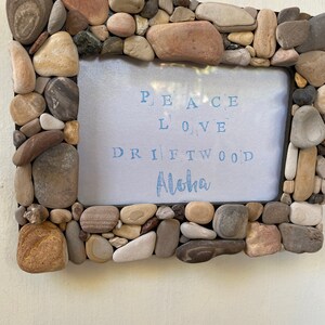 Beach Rock Frame 4 X 6, Rustic Beach Frame, Coastal Home Decor, Stone ...
