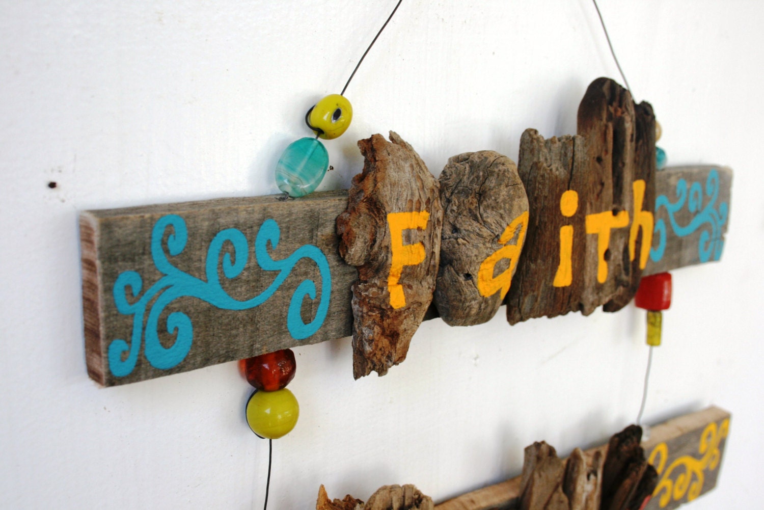 Faith Family Flip Flops Driftwood Art Hanging Sign - Etsy UK