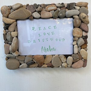 Beach Rock Frame 4 X 6, Rustic Beach Frame, Coastal Home Decor, Stone ...