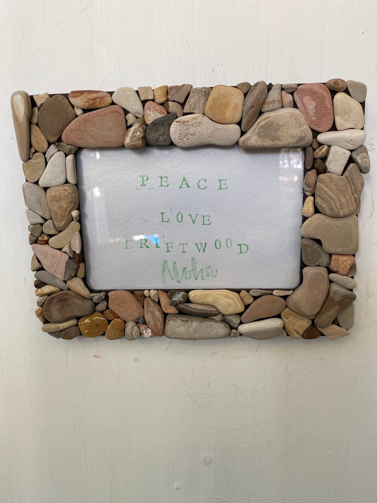 Beach Rock Frame 4 X 6, Rustic Beach Frame, Coastal Home Decor, Stone ...