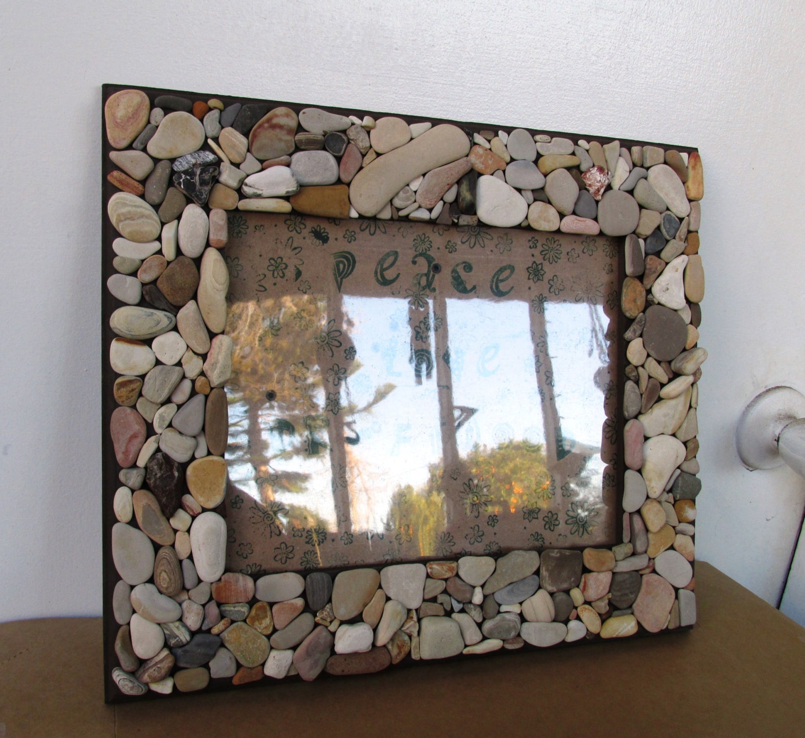 Beach Rock Frame 8x10 Rustic Beach Frame Coastal Home Decor - Etsy