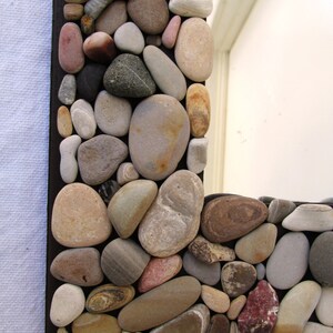 Beach Rock Mirror 9x11, Rustic Beach Frame, Coastal Home Decor (MADE TO ...