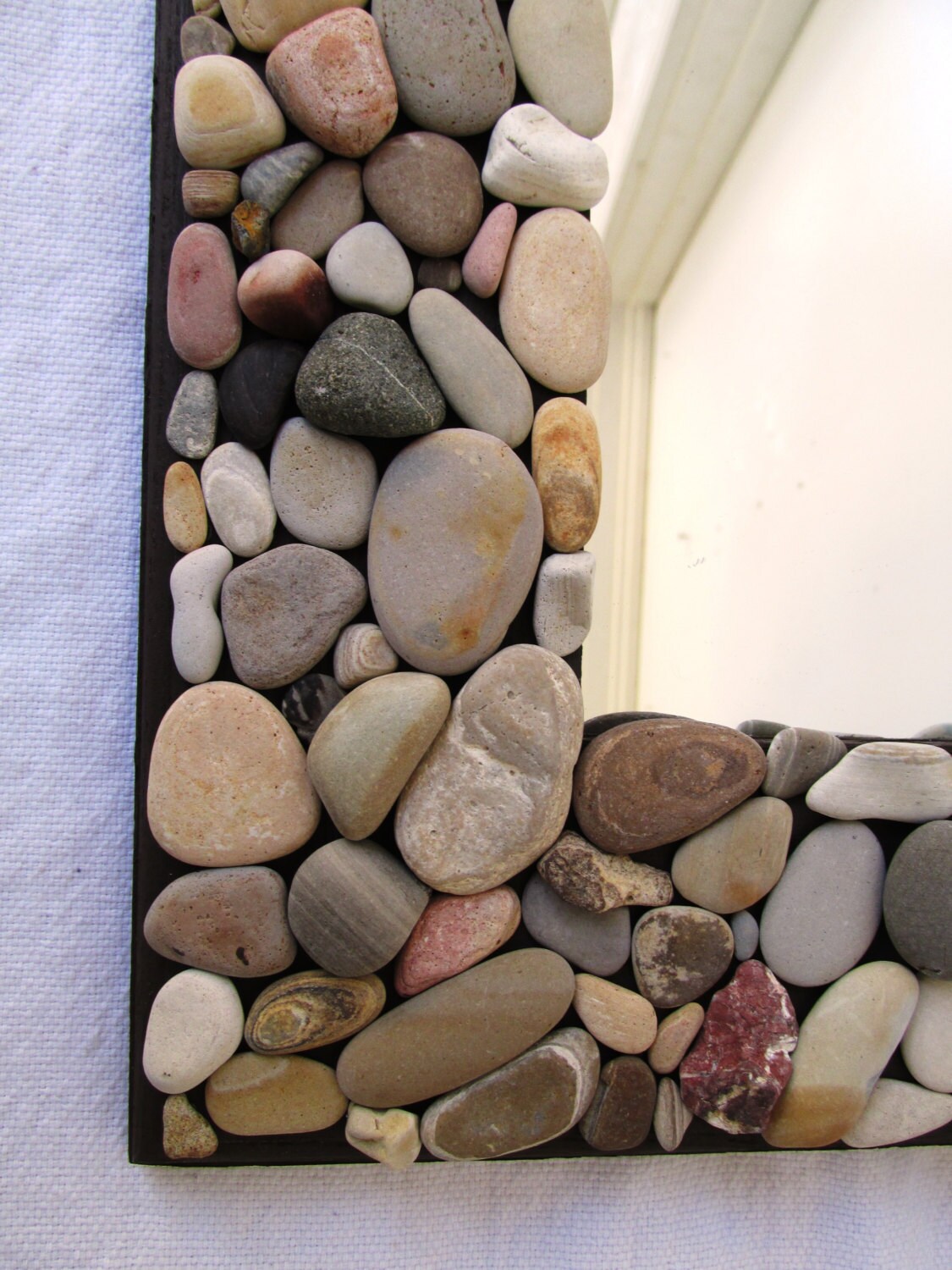 Beach Rock Mirror 9x11 Rustic Beach Frame Coastal Home Decor - Etsy