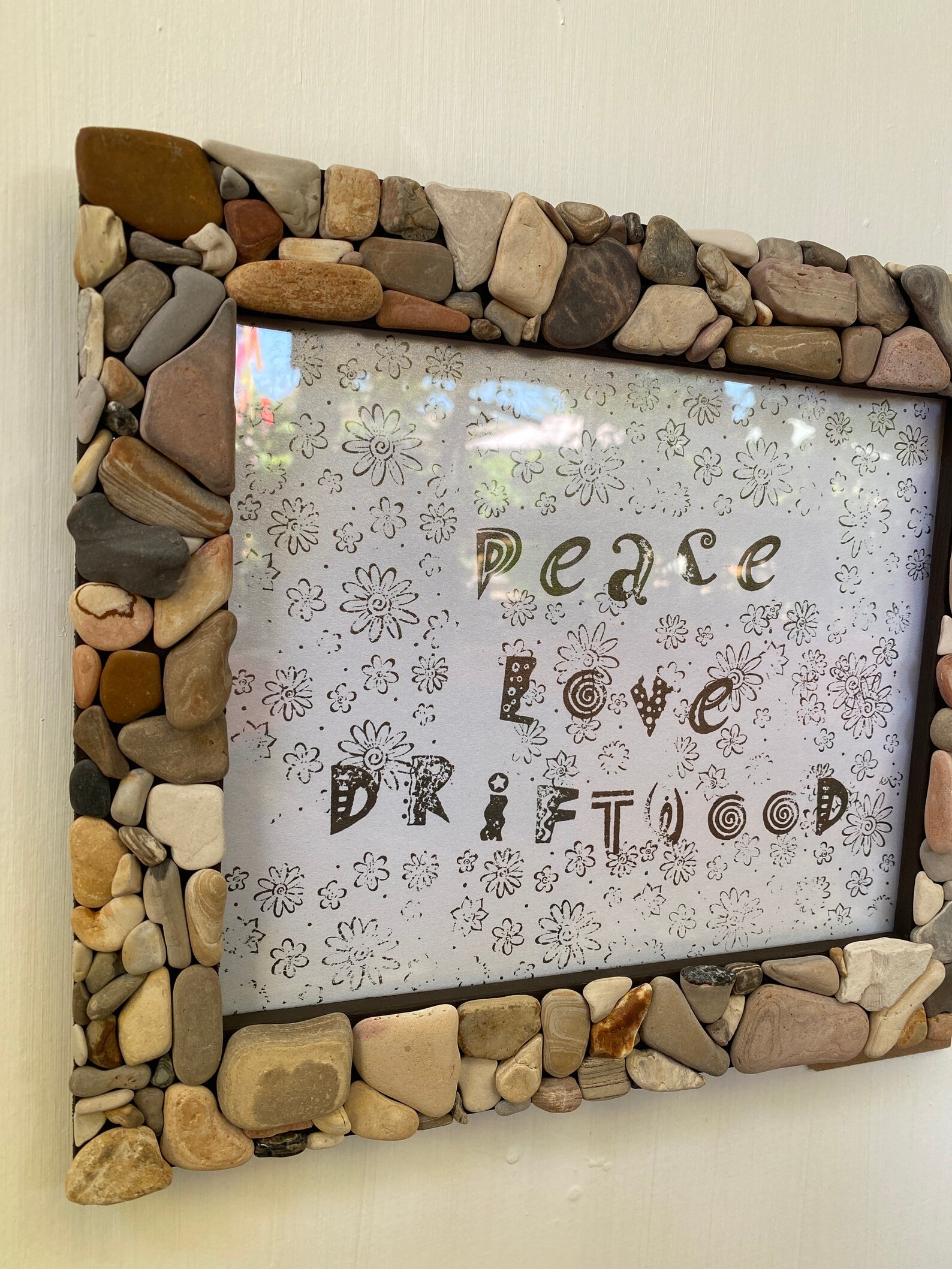 Beach Rock Frame 8x10 Rustic Beach Frame Coastal Home Decor - Etsy