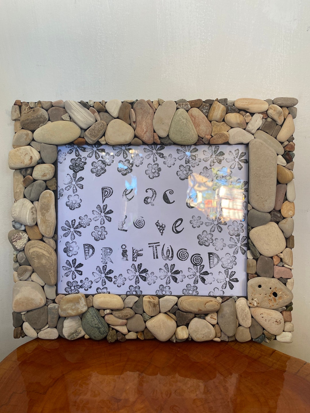 Beach Rock Frame 8x10, Rustic Beach Frame, Coastal Home Decor (MADE TO ...