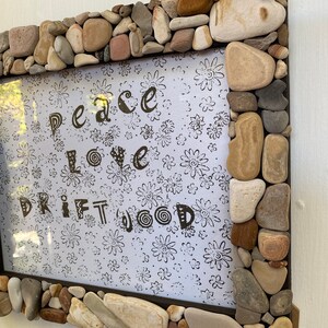 Beach Rock Frame 8x10, Rustic Beach Frame, Coastal Home Decor (MADE TO ...