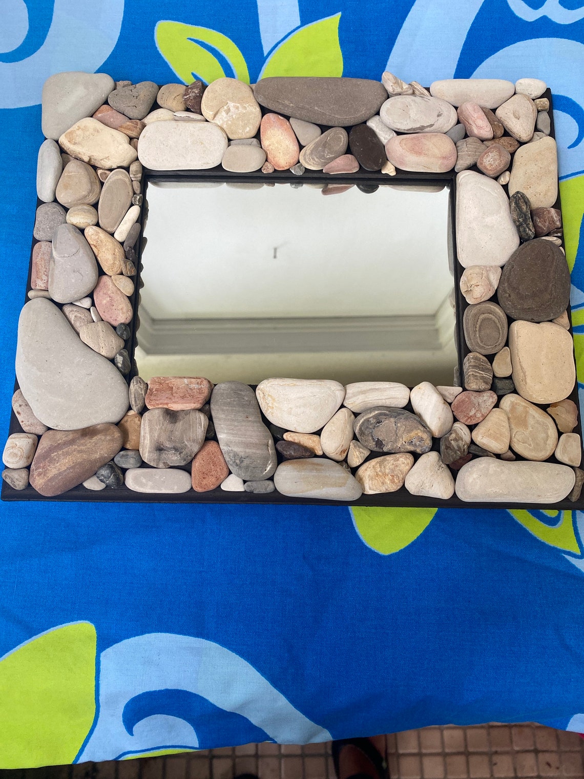 Beach Rock Mirror 9x11 Rustic Beach Frame Coastal Home Decor - Etsy