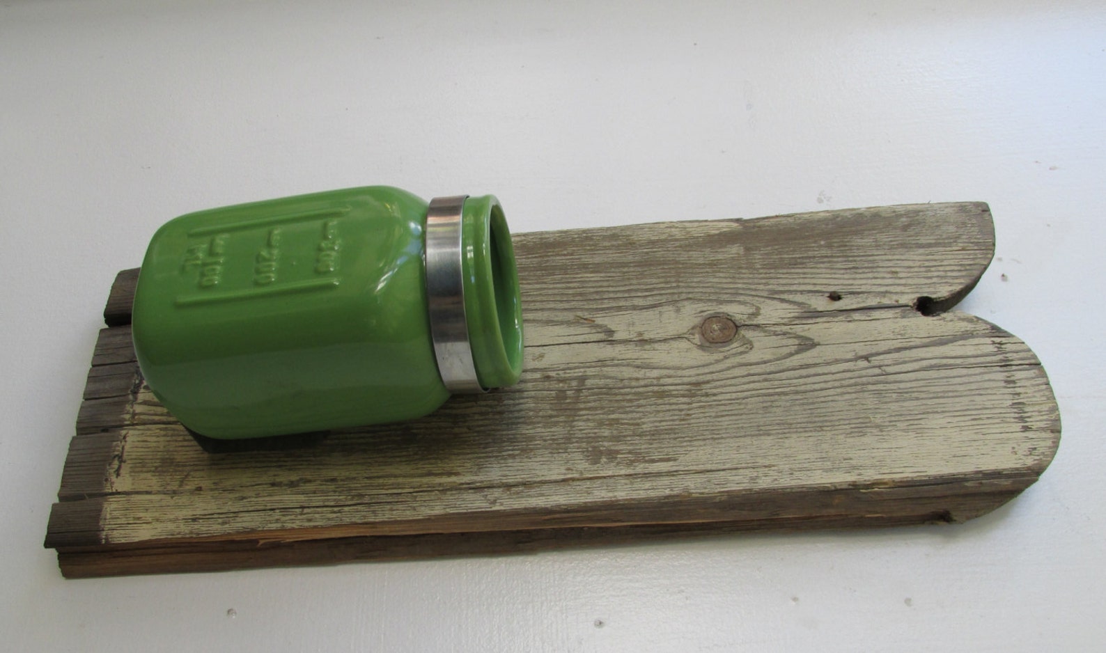 Green Reclaimed Wood Vase, Rustic Home Decor, Beach Home Decor. - Etsy ...