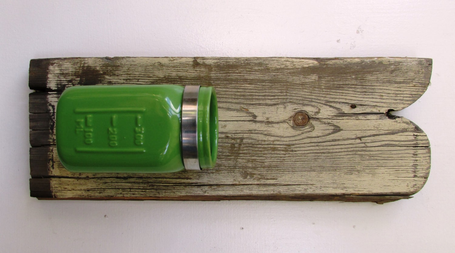 Green Reclaimed Wood Vase, Rustic Home Decor, Beach Home Decor. - Etsy ...