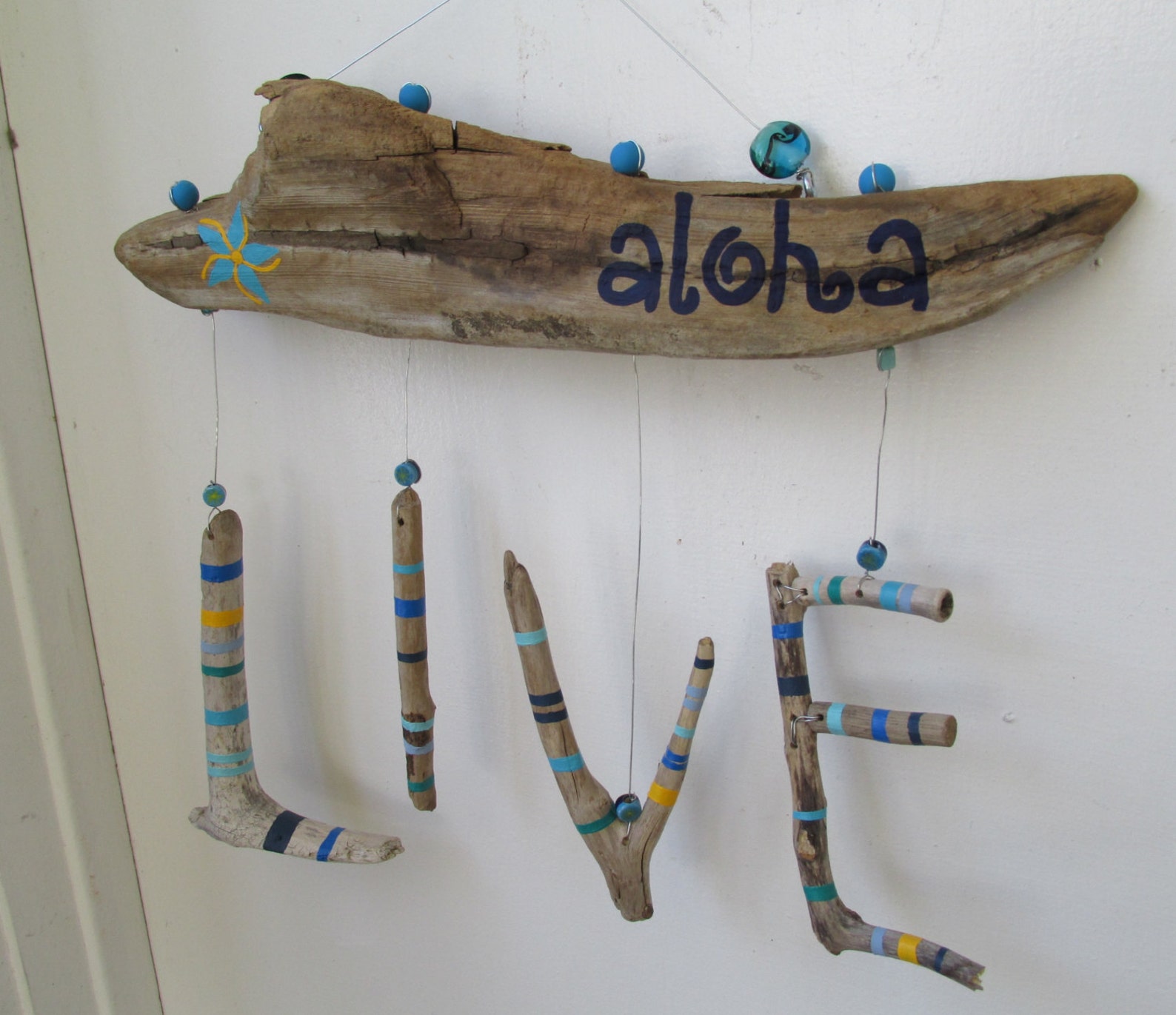 LIVE Aloha Hanging Driftwood Sign (made to Order) Peacelovedriftwood - Etsy