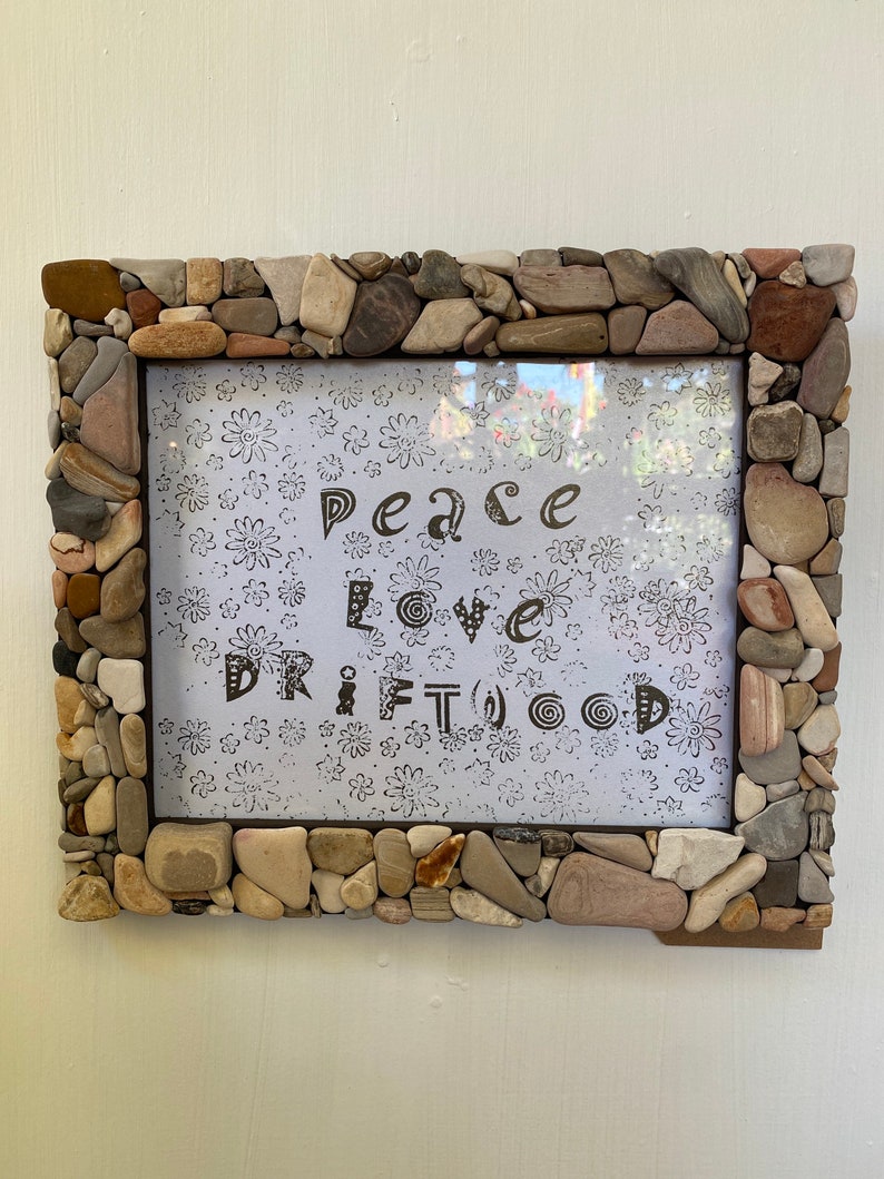 Beach Rock Frame 8x10 Rustic Beach Frame Coastal Home Decor - Etsy