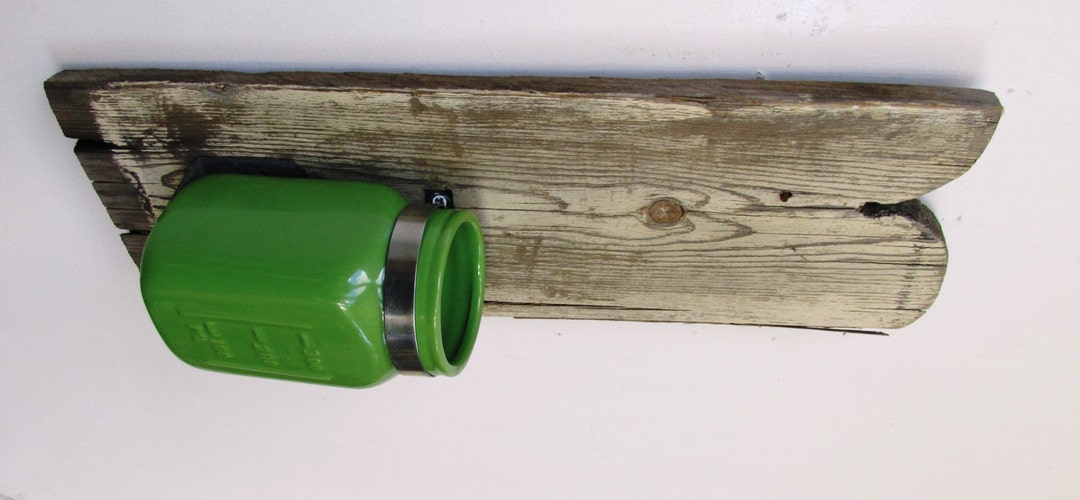 Green Reclaimed Wood Vase Rustic Home Decor Beach Home - Etsy
