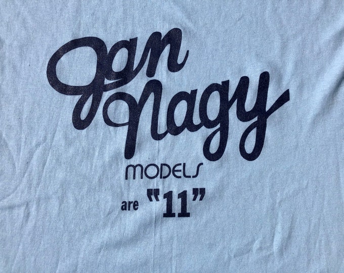 Vintage 1980s Light Blue Jan Nagy Models of Allentown PA L/XL T-shirt ...