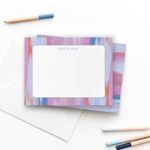 Note Cards & Envelope Set Personalized Stationery Cards Flat - Etsy