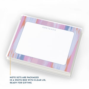 Note Cards & Envelope Set Personalized Stationery Cards Flat - Etsy