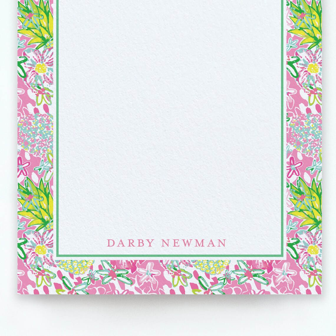 Personalized Stationary Notepad, Monogram Notepad, Lilly Note Pad ...