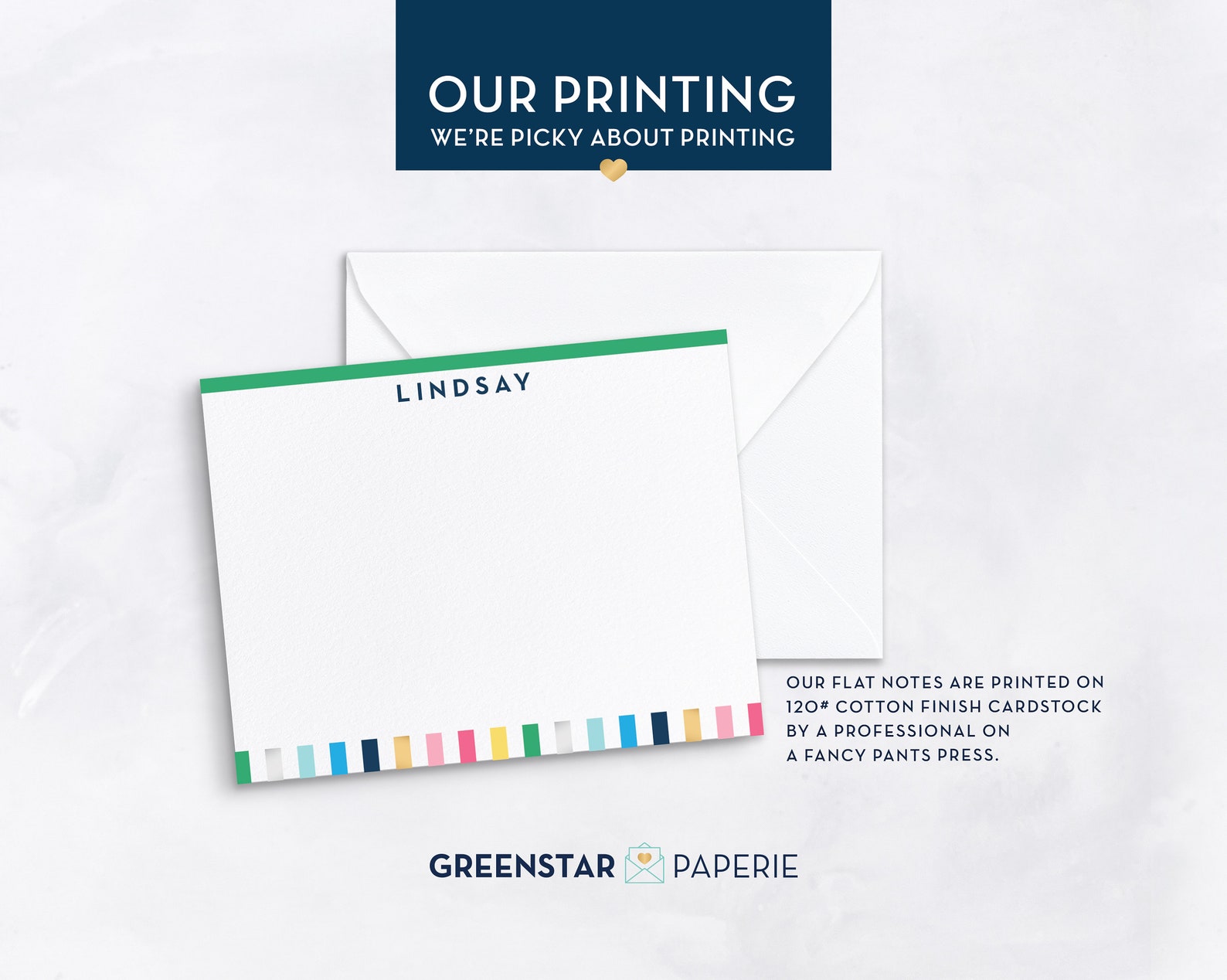 Custom Notepad and Notecard Set Cute Colorful Office - Etsy