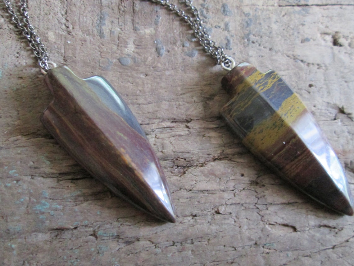 SALE Tiger's Eye/ Tiger's Iron Natural Arrow - Etsy