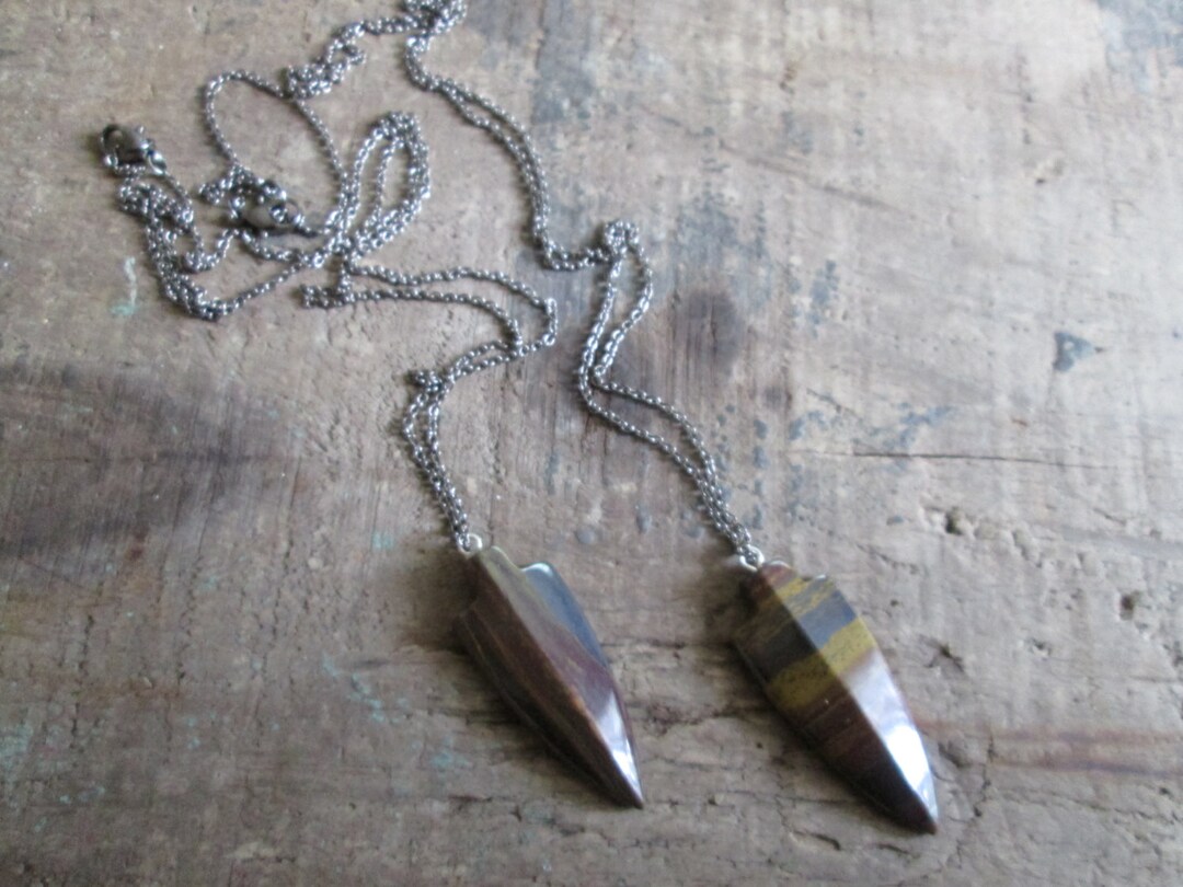 SALE Tiger's Eye/ Tiger's Iron Natural Arrow - Etsy